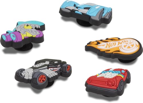 Crocs Jibbitz Shoe Mattel Hot Wheels Multi Pack, Charms for Boys and Girls, 5 Pack