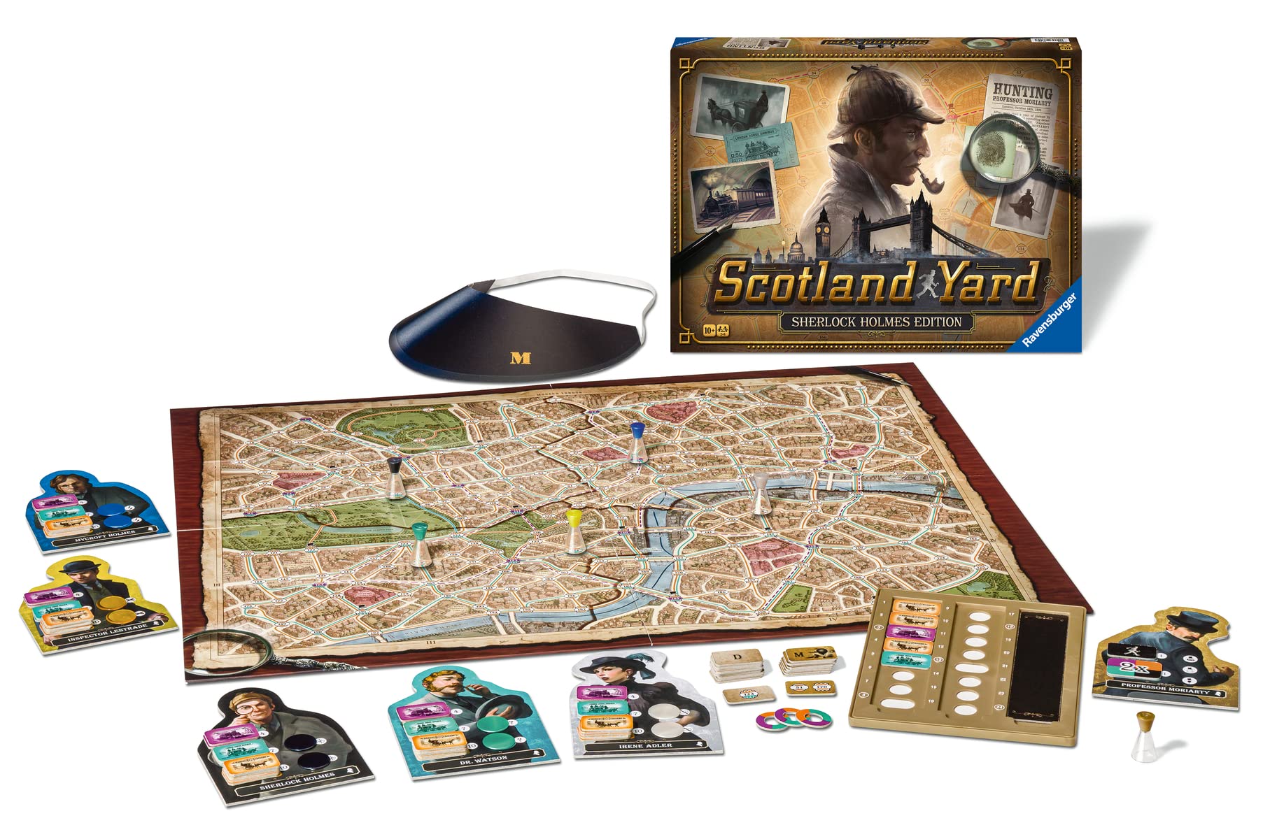 Ravensburger Scotland Yard Sherlock Holmes Edition - Strategy Game for Ages 8+ | Engaging Brain Teaser | Ideal for Family Game Night, Award-Winning Game