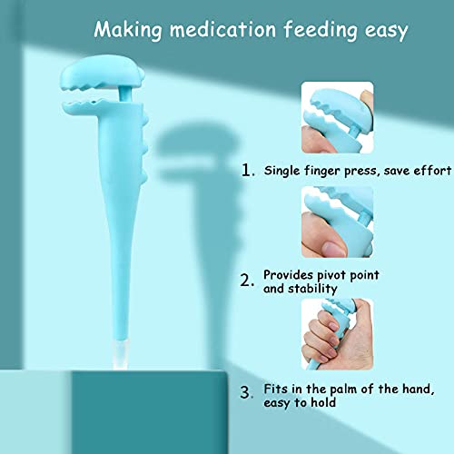 TAOZUA Cat Pill Shooter, Pet Pill Dispenser with 2 Silicone Tips, Medicine Pill Pusher for Cats, Puppies and Small Animals