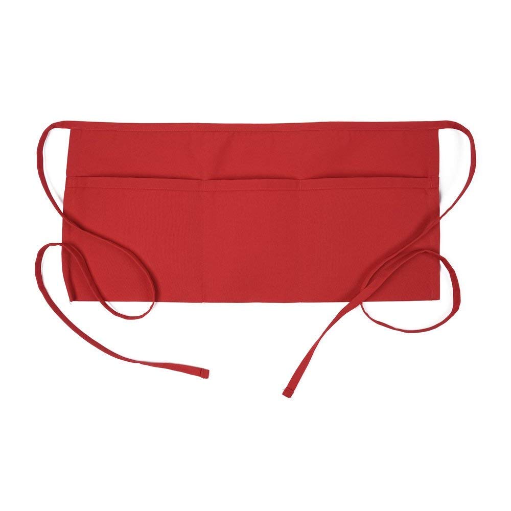FAME Delta Plus Original 3 Pocket Waist Apron - F9 -Red (WFA18133RE)