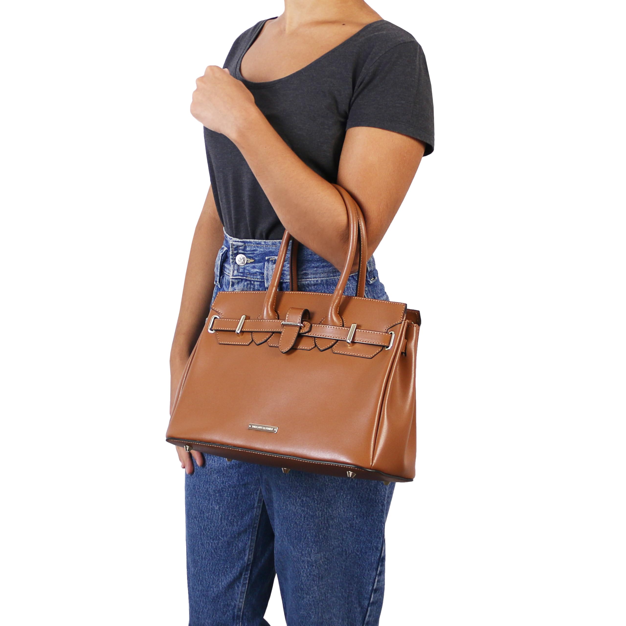 Tuscany Leather TL Bag - Leather handbag - TL142174 (Black)