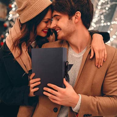 Gift Box with Satin Ribbon,9.1*6.1*2.7Inches black Collapsible Gift Box with Magnetic Lid, with Gift Card, Envelope, Shredded Paper Filler,for Bridesmaid Proposal Gift, Graduation, Holiday, Birthday Party Favor,(1 Pcs)