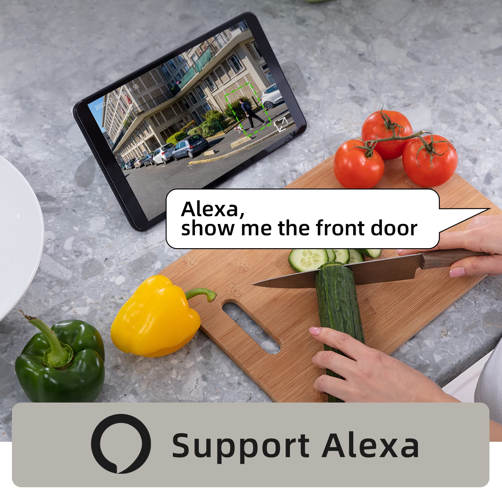 ELECCTV 2K Security Cameras Wireless Outdoor with Spotlight,15000mAh 365 Days Long-Lasting Battery Powered WiFi Surveillance Camera with Color Night Vision,2-Way Audio,Support Alexa-2 Pack