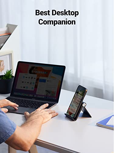 UGREEN Portable Cell Phone Stand Black Bundle with White Cell Phone Stand Compatible with iPhone 14 Pro 14 Plus13 Pro Max 12 11 SE XS, Galaxy S22 S21