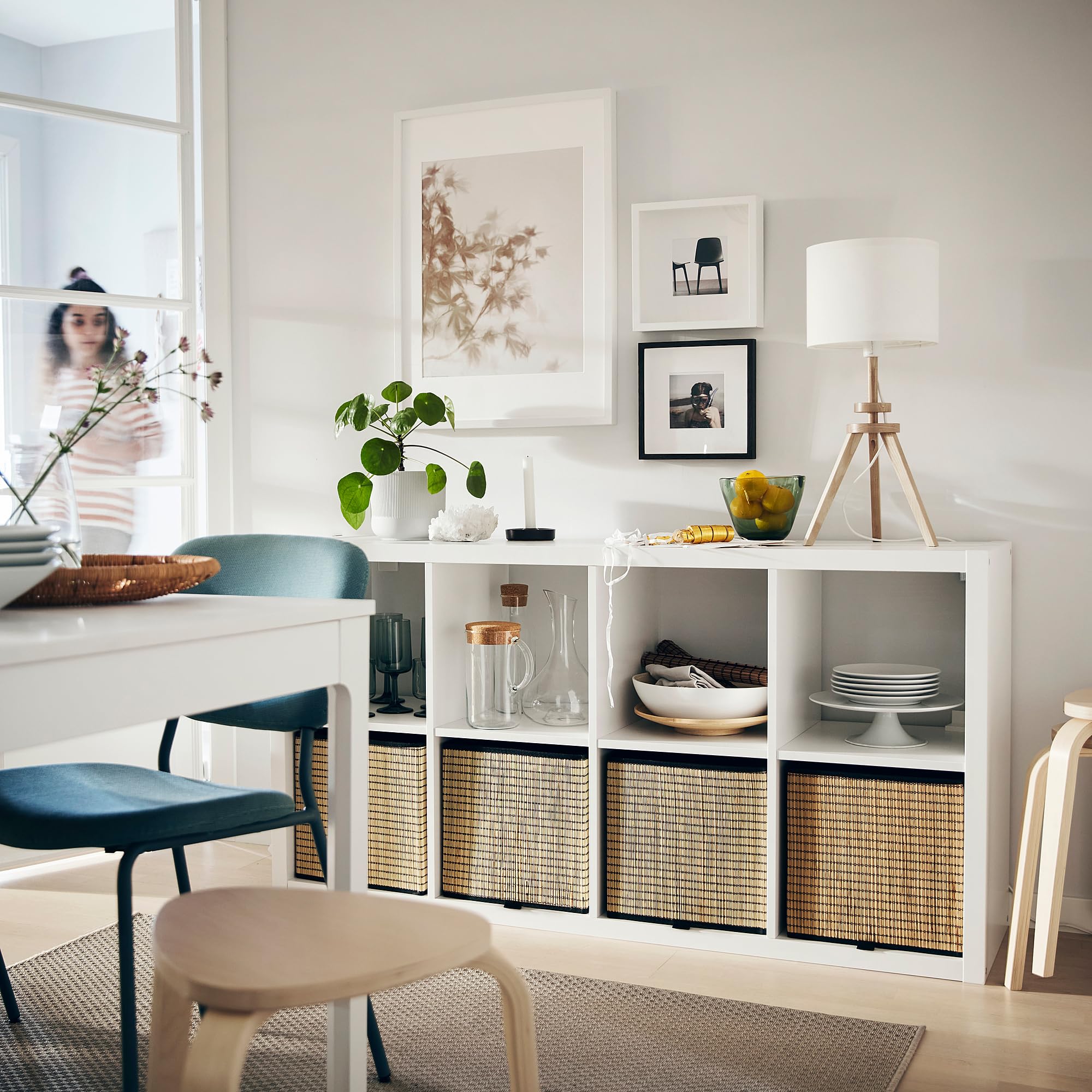 IKEA KALLAX shelving unit white (77x39x147 cm) 8 shelf