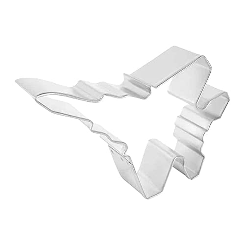 Fighter Jet Cookie Cutter 4.75 Inch - Made in the USA β R&M Cookie Cutters Stainless Steel Fighter Jet Cookie Mold