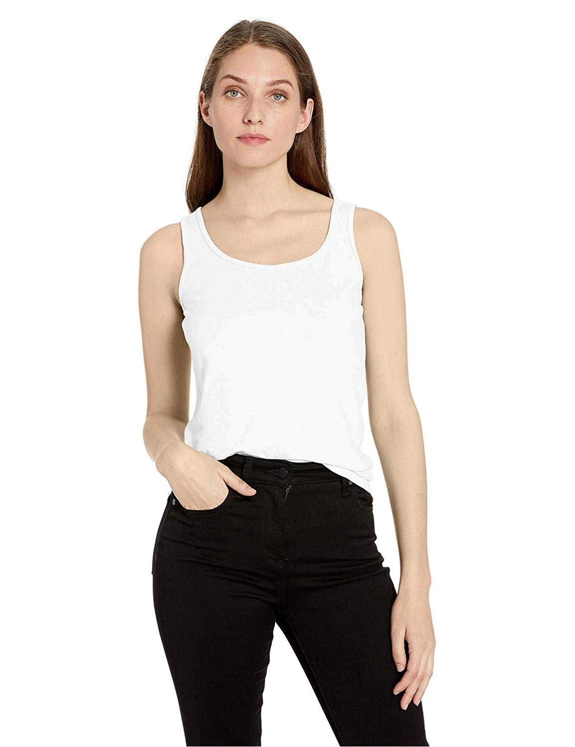 Comfort Colors Women's Ultra Soft Cotton Tank Top, Style 3060L, White, 2X-Large