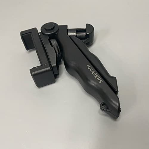 HiCASERS Smartphone mounts, Foldable Phone Stand for Desk, Height Adjustable Cell Phone Holder Portable Cellphone Cradle Desktop