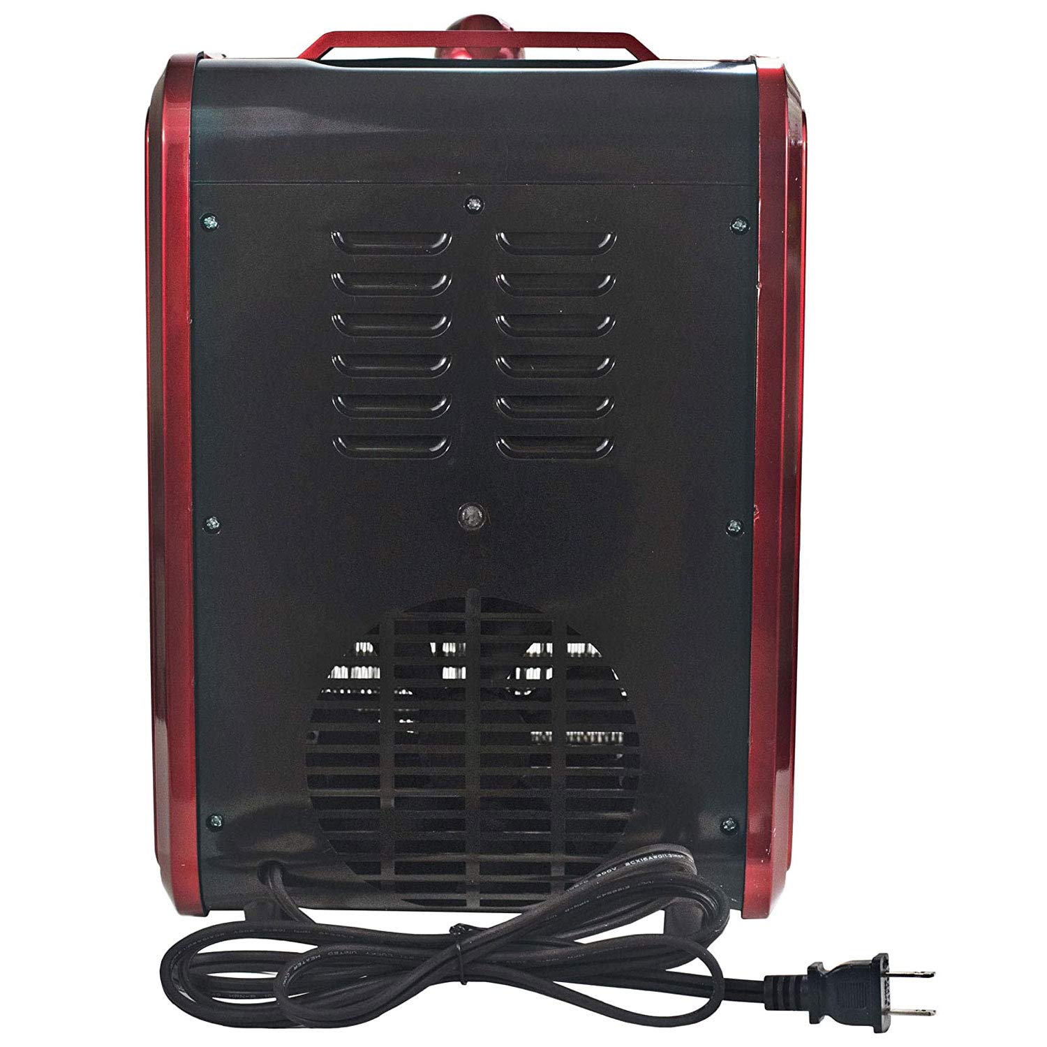 Comfort Zone 1,200W Electric Mini Fireplace Space Heater with Realistic 3D Flame, Stay-Cool Body, Carry Handle, Overheat Sensor, and Safety Tip-Over Switch, Ideal for Home, Bedroom, & Office, CZFP1