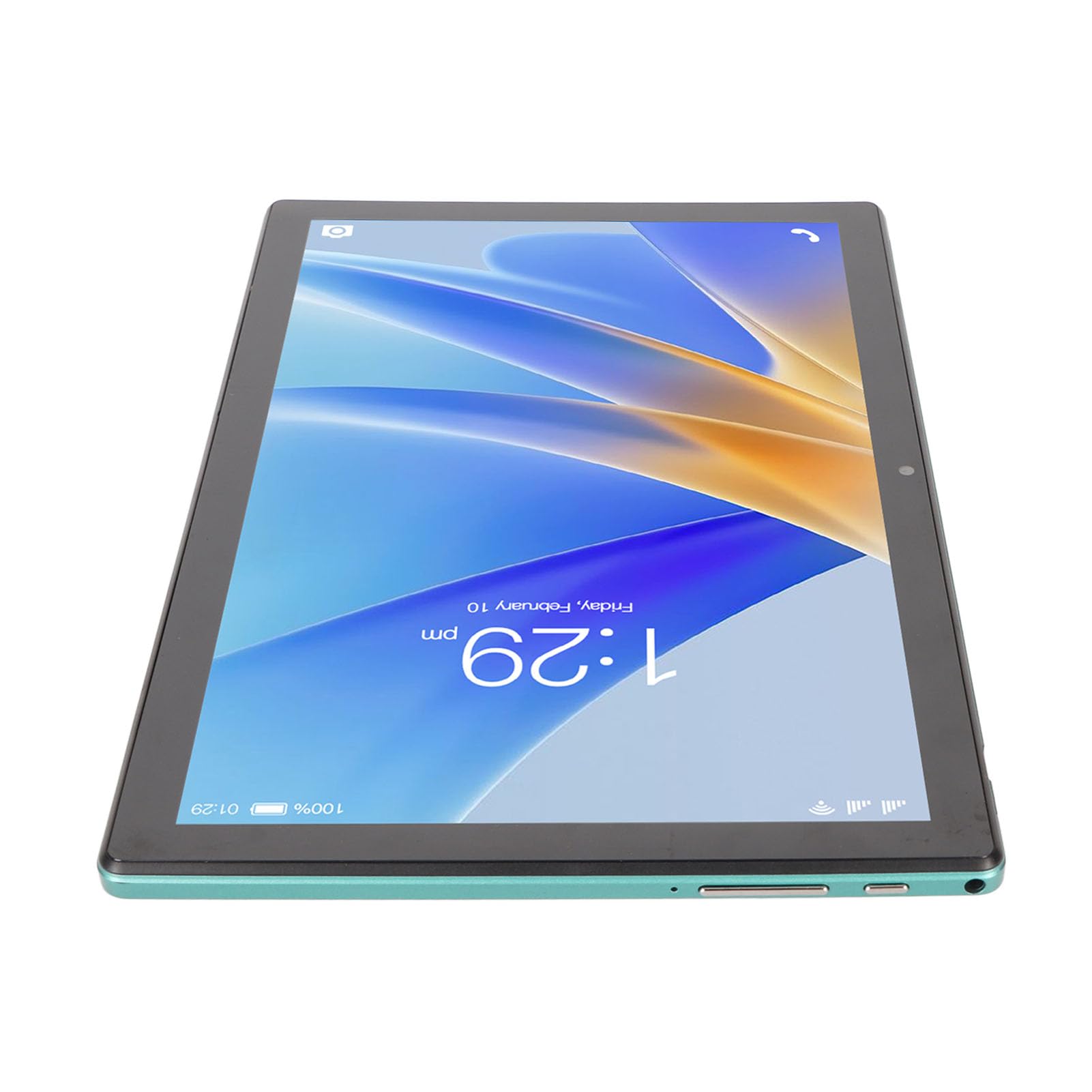 DAUERHAFT Tablet PC, Night Reading Mode 8MP Front 16MP Rear Dual Speakers HD Tablet 100-240V 6GB 128GB for Travel (US Plug)