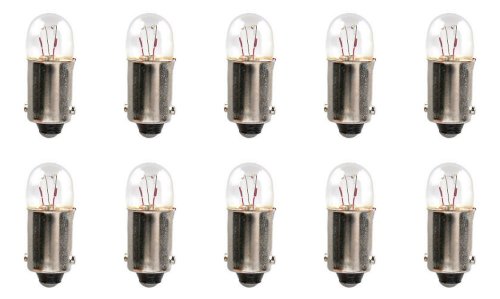 CEC Industries #3894 Bulbs, 12 V, 3 W, BA9s Base, T2-3/4 Shape (Box of 10)
