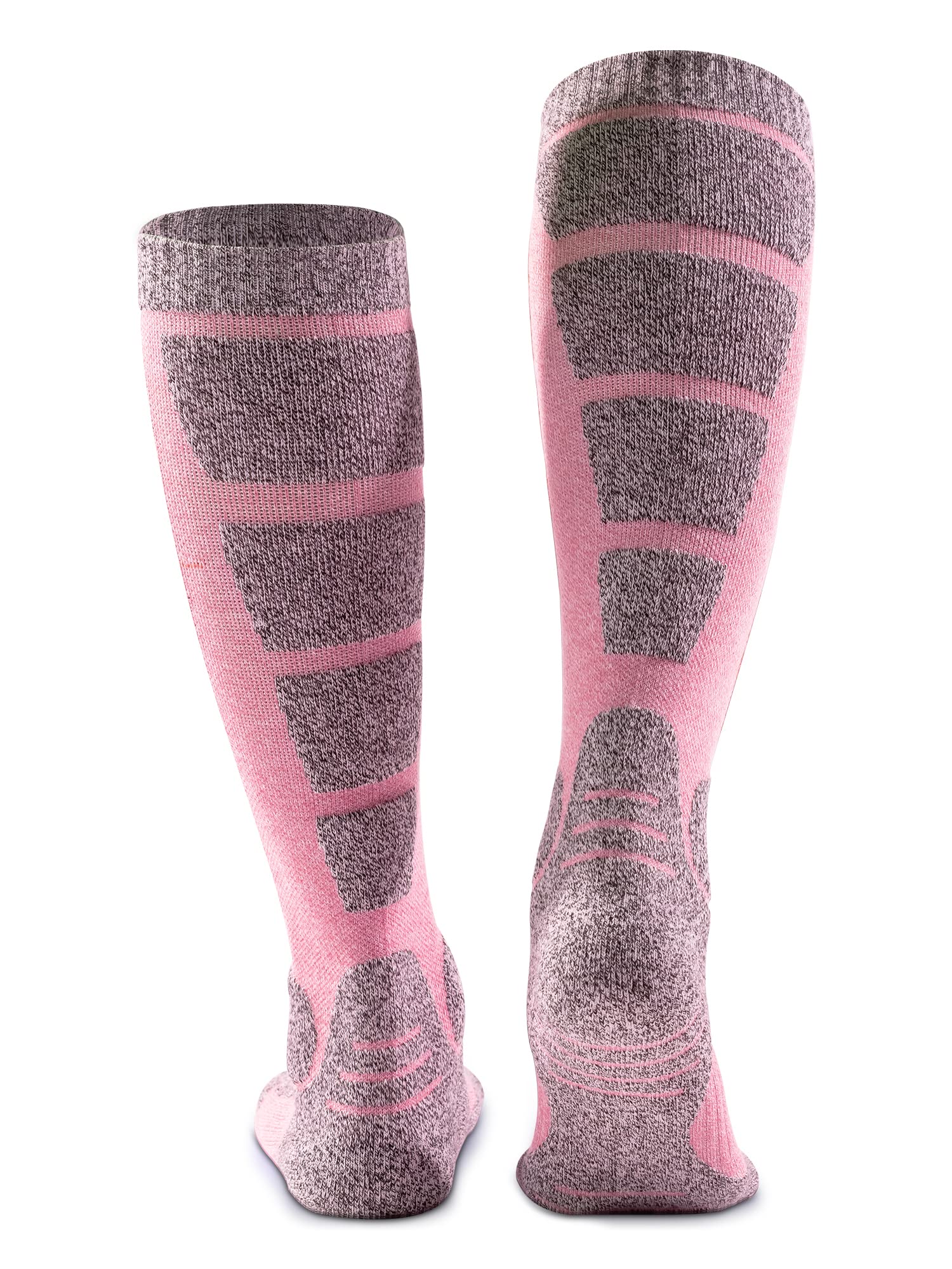 DaisyWood Women's Ski Socks for Skiing, Snowboarding, Hiking,Skating, Cold Weather, Winter Performance Socks 2-Pack, Multicolor, 6-12