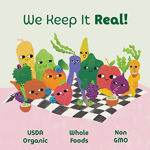 CoComelon Sprout Organic Baby Food, Toddler Snacks, Bananas, Peas and Carrots Snack Bar (6 pack)
