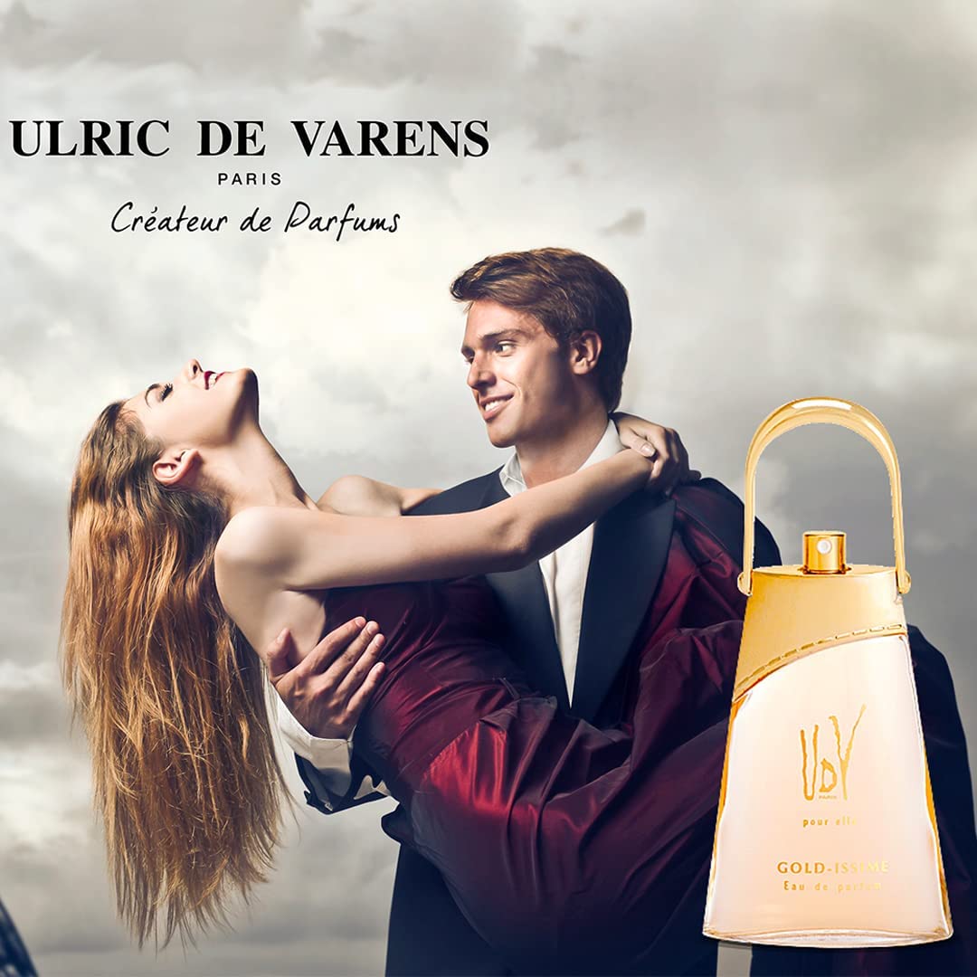 Udv Gold Issime By Ulric De Varens For Women. Eau De Parfum Spray 2.5 OZ