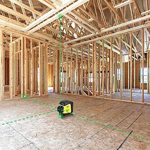 Firecore F335G 5-Point Laser, Green Beam Self-Leveling Alignment Laser with Magnetic Bracket