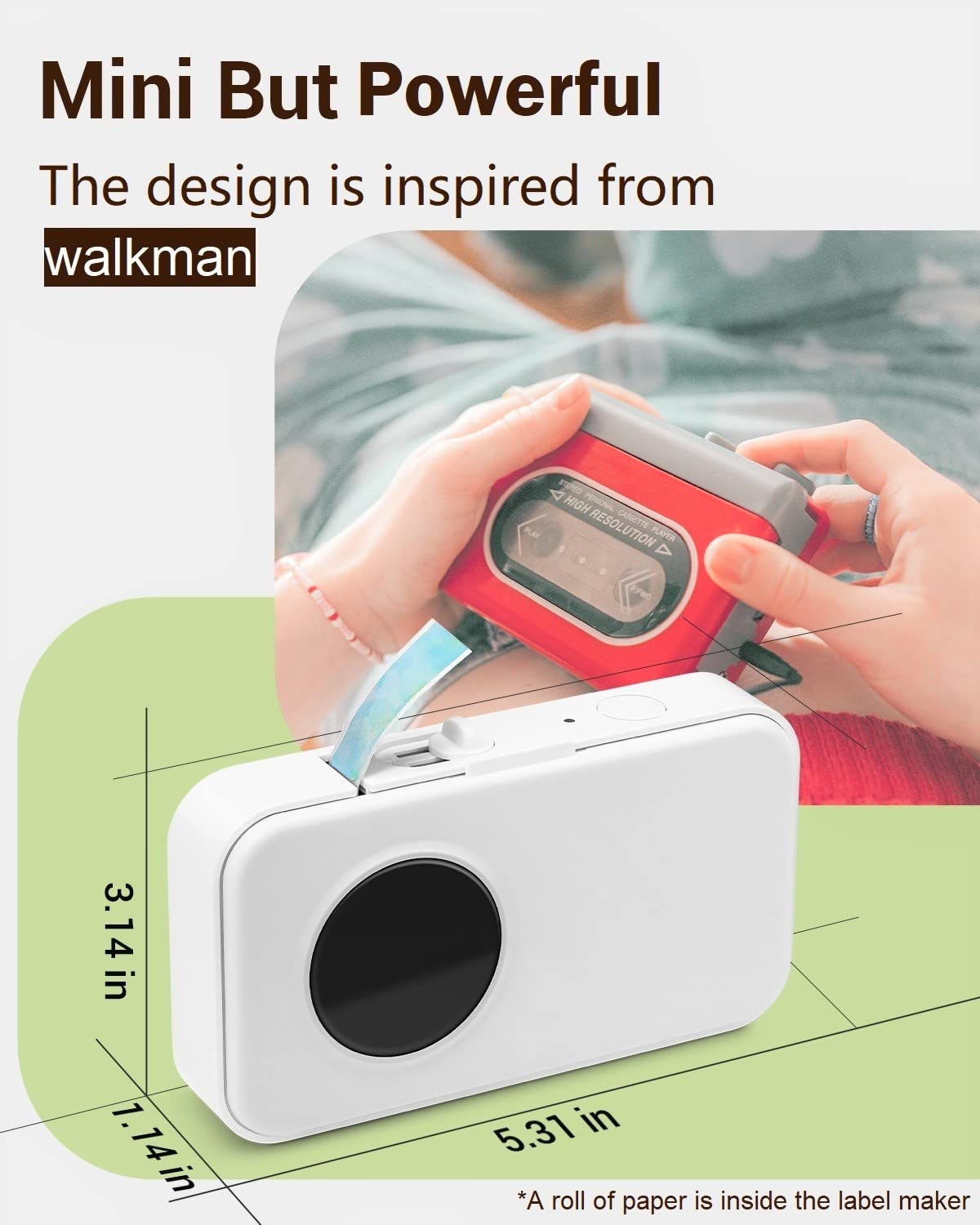 Phomemo Label Makers D35 Laberler, Bluetooth Portable Sticker Printer, D30 Label Maker 2023 Version,Support Pre-Cut/Continuous Paper,Home,Office Organization,Gift