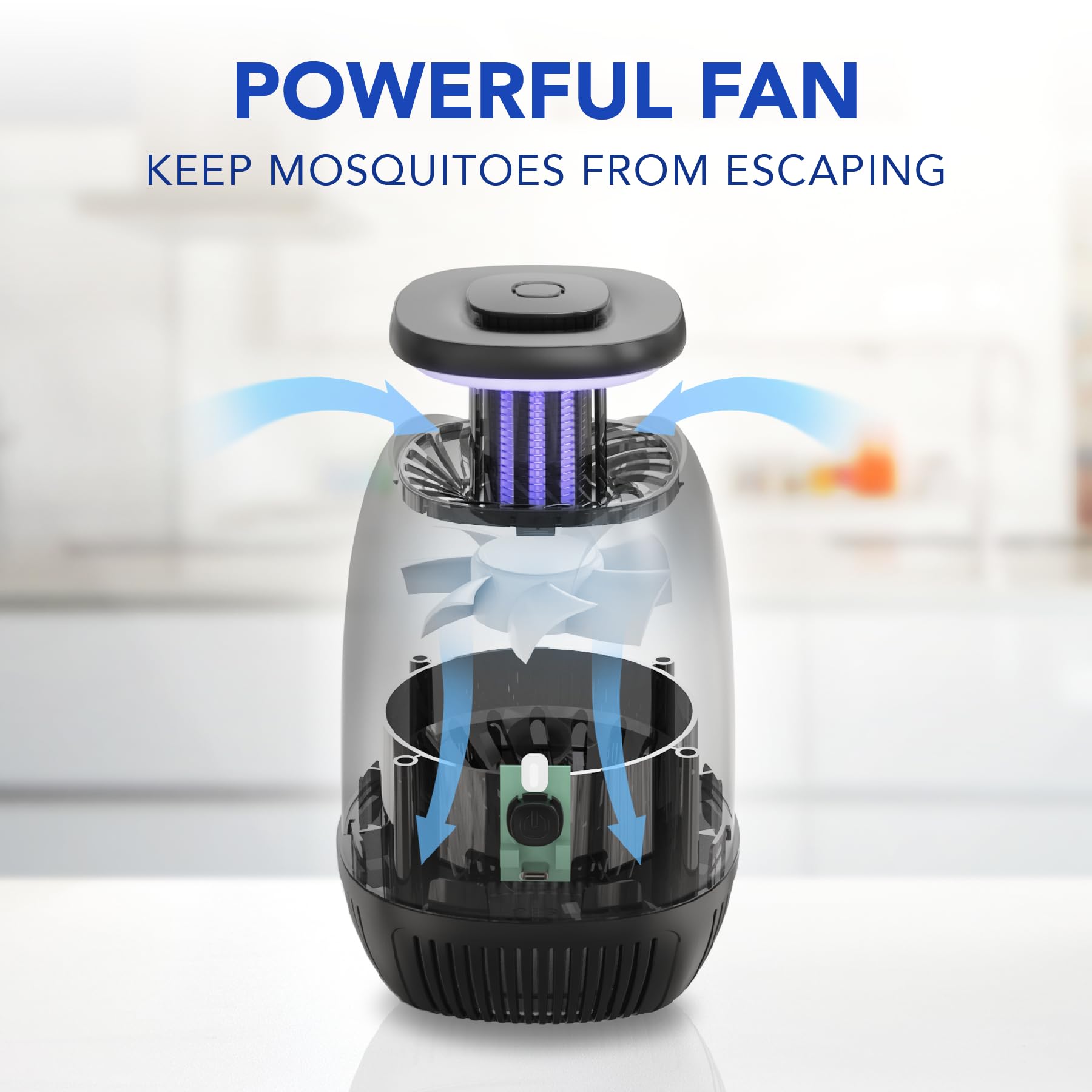 MAGGIFT Bug Zapper, Fruit Flies Trap, Electric Mosquito & Fly Zappers Fly Trap for Outdoor & Indoor for Home, Camping, Gnats, Backyard, Patio