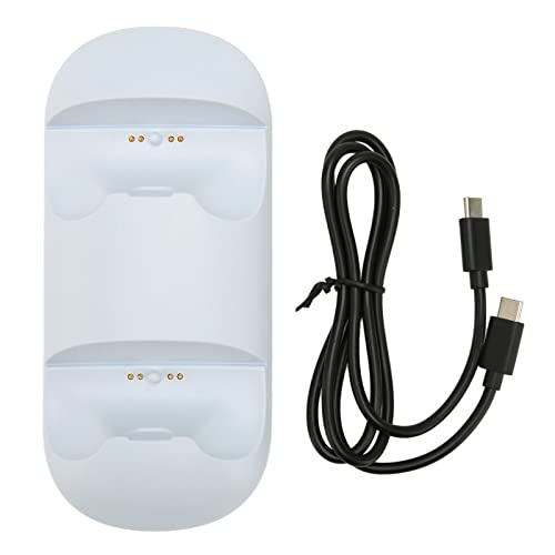 Controller Charging Dock, Fast Boost Chip Foldable Stand Foot Pin Contact Dual Controller Charger for Game Handle