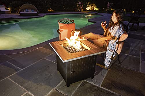Endless Summer 30-in Black/Grey Tabletop Steel Propane Gas Fire Table