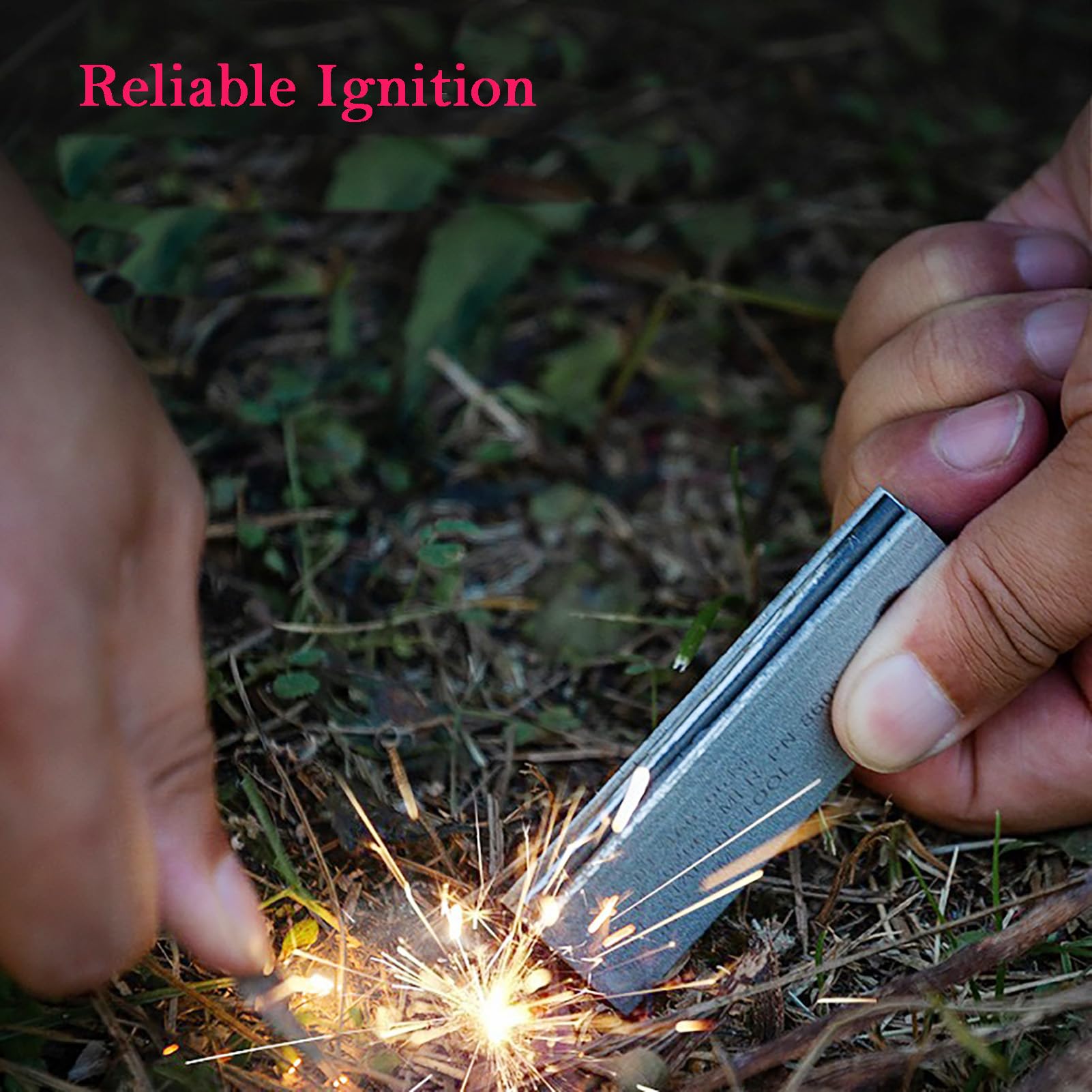 Flint Fire Starter, Fire Starter Survival Tool with Magnesium and Ferro Rod for Camping Hiking Outdoor Survival