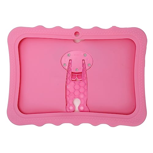 DAUZ Toddler Tablet, HD 1960x1080 Kids Tablet 7 Inch Quad Core 4GB 32GB US Plug 100‑240V for Girls for Android 8.0 (Pink)