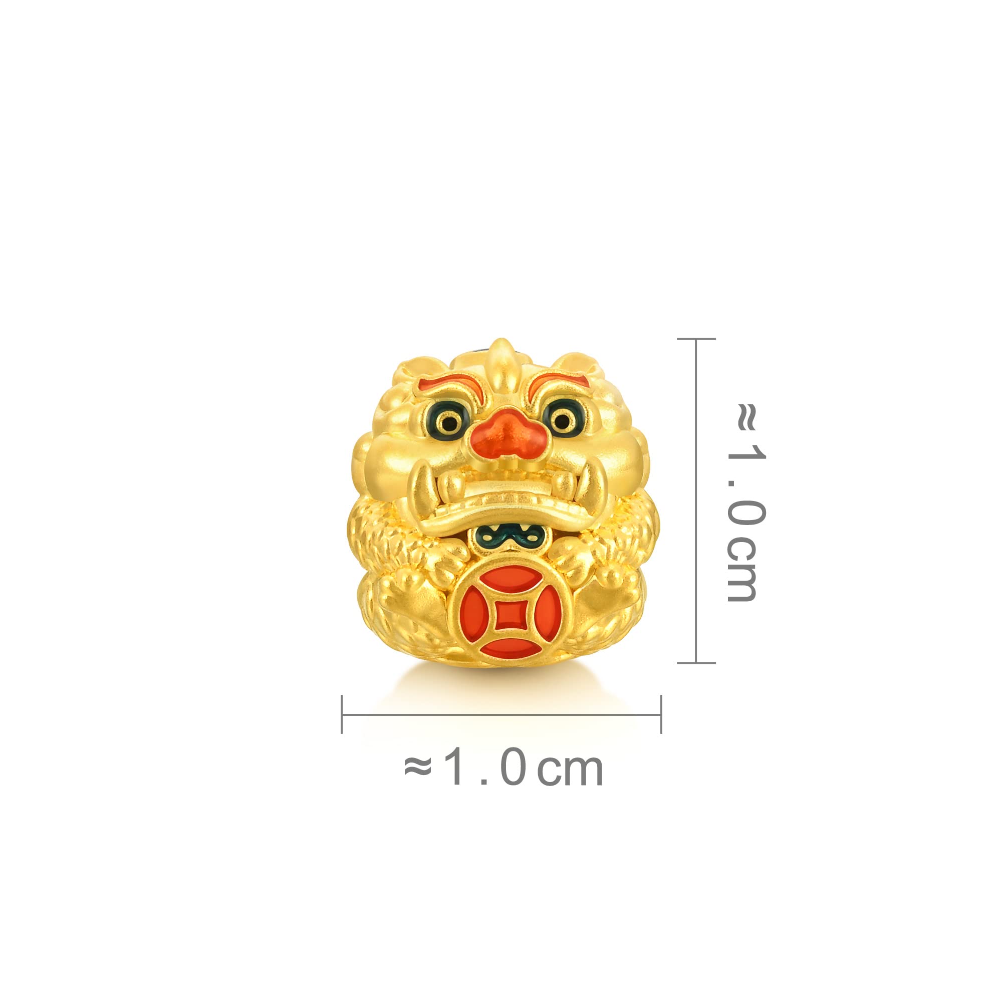 CHOW SANG SANG 999 24K Solid Gold Cultural Pixiu Mini Charm Bracelet for Women 92624C (Gold, 17 CM) (Gold, 17 CM)