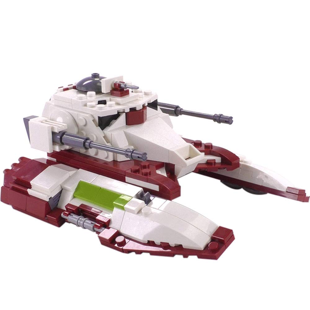 VONADO Space Wars Republic Fighter Tank TX-130T Military Self Propelled Anti Tank Weapon Minifig Scale Building Kit MOC Model Toys Gift to Adults (378 PCS)