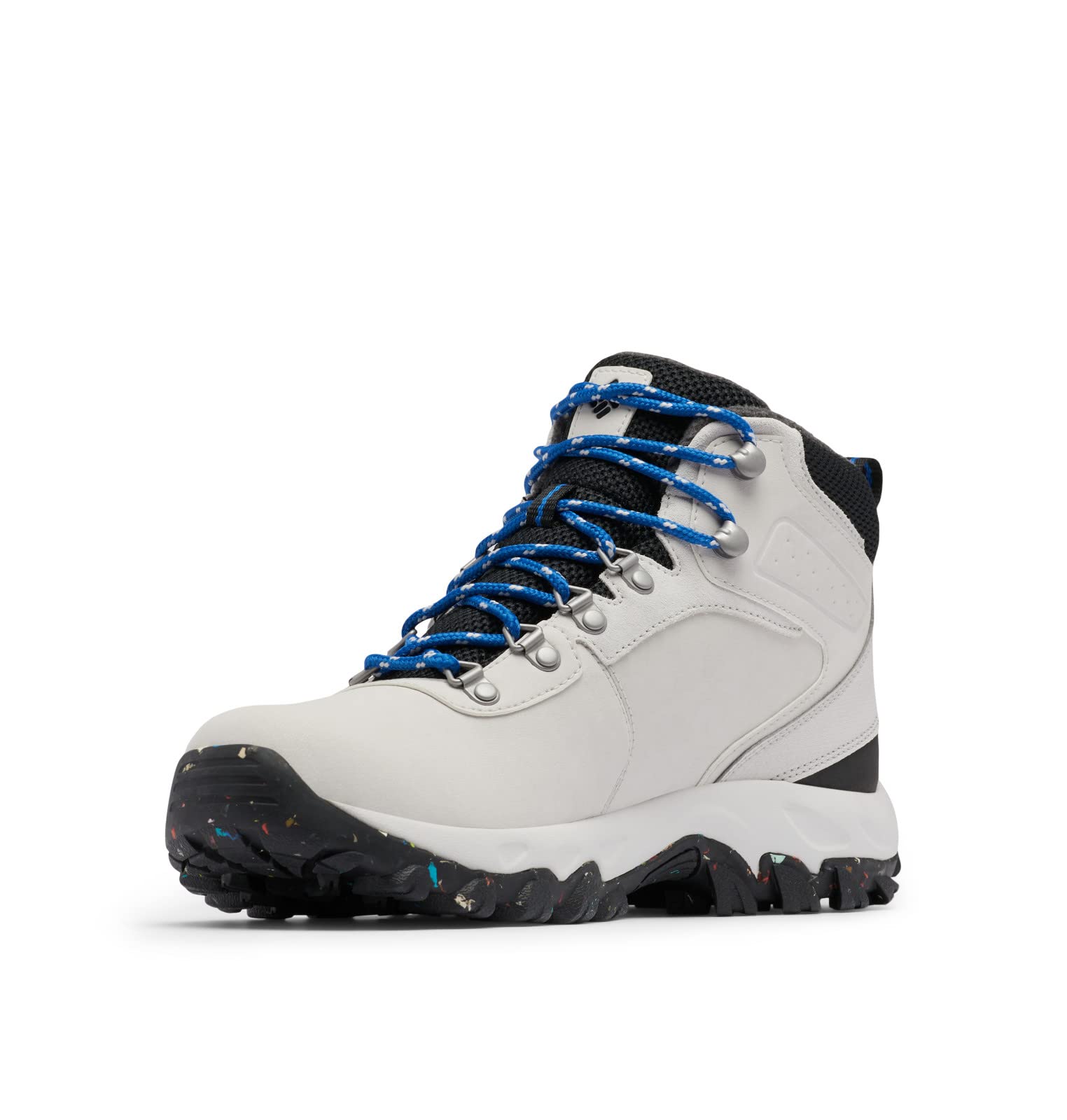Columbia Men's Newton Ridge Plus II Waterproof Omni Heat, Silver Grey/Bright Indigo, 9