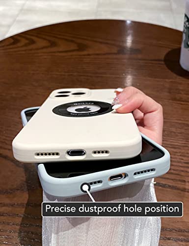 Kakalux Compatible iPhone 14Pro Design Liquid Silicone Magnetic case, Non-Stick Fingerprint Effective Smudge-Proof, Drop-Proof airbag Protection at All Four Corners, Suitable for iPhone 14Pro-Black.