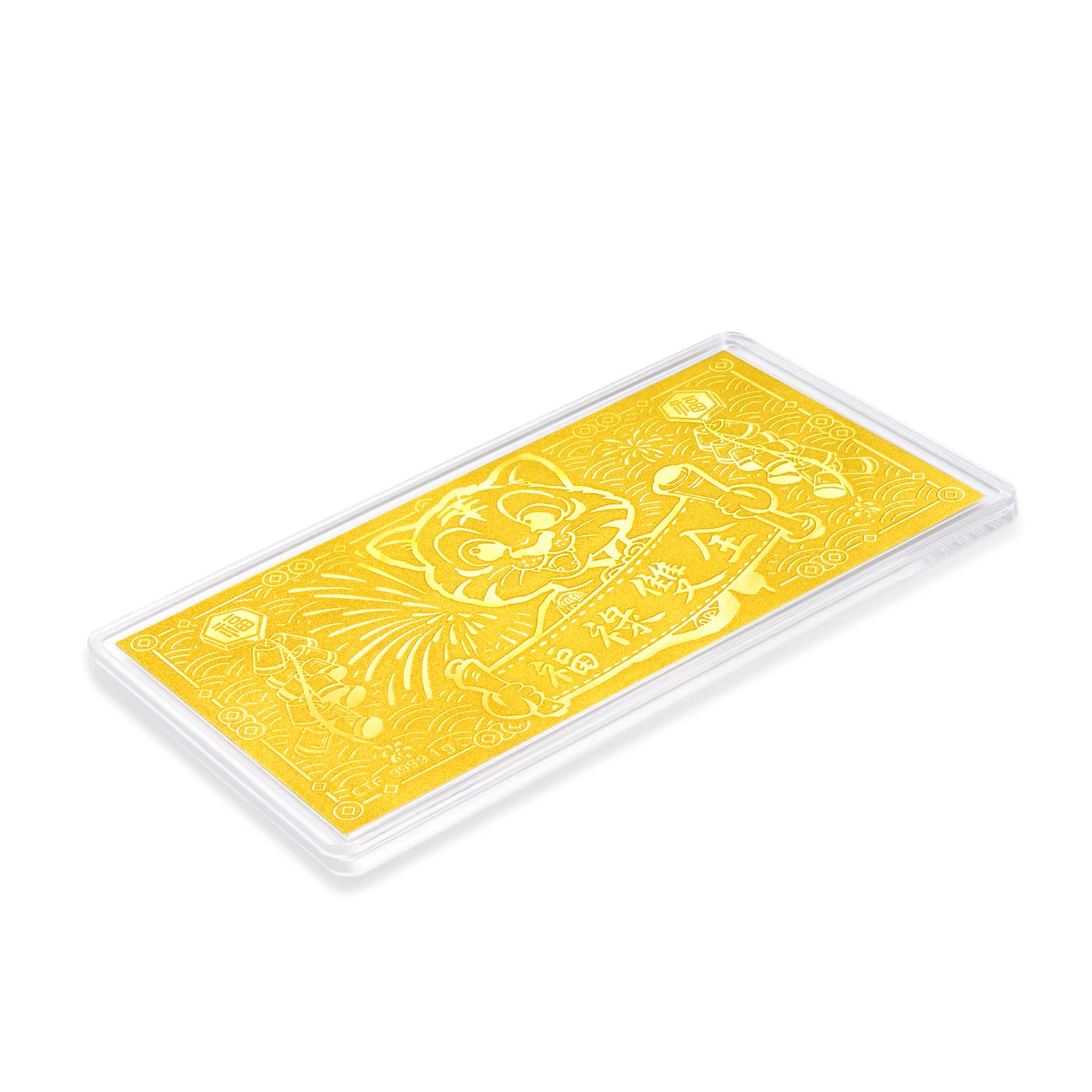 CHOW TAI FOOK 999 Pure 24K Gold Note For Year of Tiger