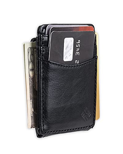 Columbia Men's Leather Front Pocket Wallet Card Holder for Travel