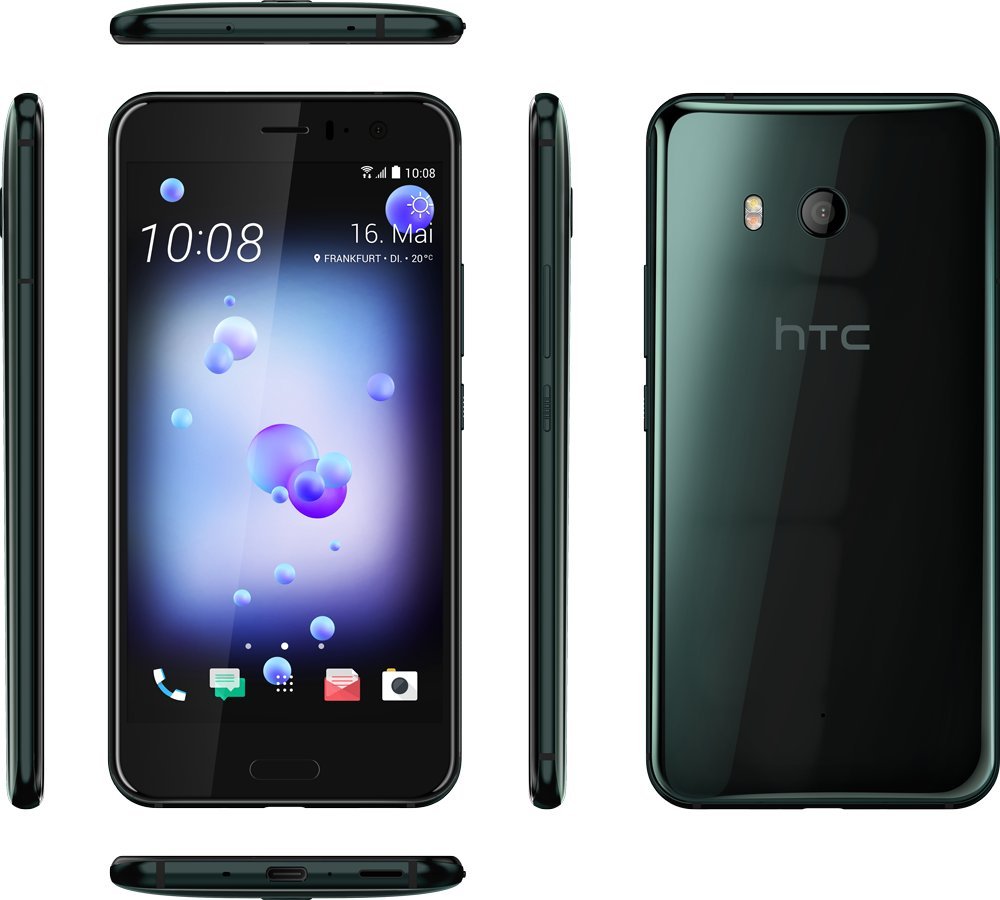 HTC U11 Dual-SIM 64GB (GSM Only, No CDMA) Factory Unlocked 4G/LTE Smartphone (Brilliant Black) - International Version