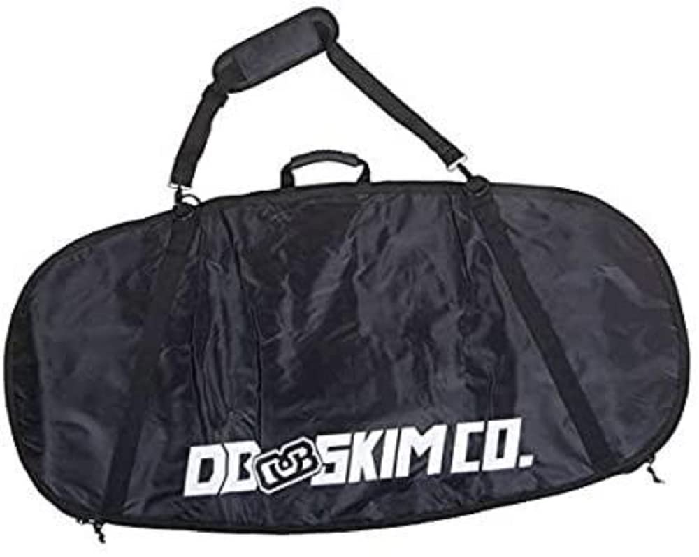 DB Skimboards Day Trip Skimboard Bag - Black, 46"x23", Skimboard Carrying Bag with Comfortable Shoulder Strap Durable Carrying Handle Internal Tie-Down Straps & Industrial Strength Zipper