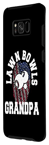 Galaxy S8+ American Flag Fingerprint Patriotic Lawn Bowls Grandpa Case
