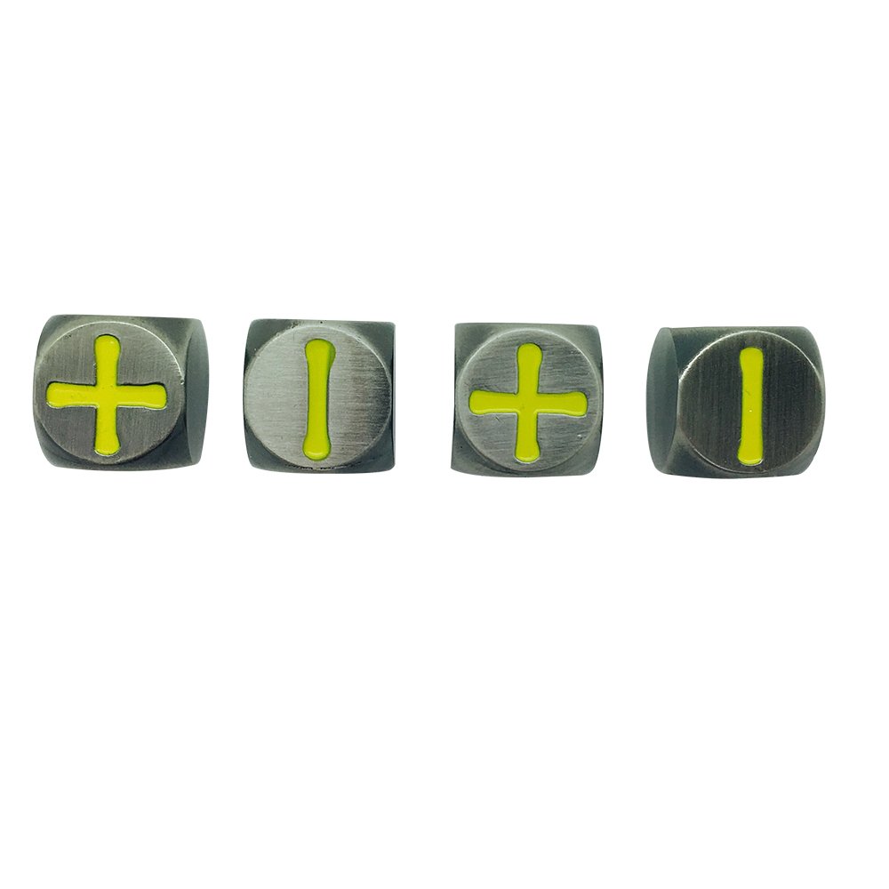 Official Fate & Fudge Systems Blacksmiths Anvil Dice by Norse Foundry β Pack of 4 Officially Licensed Dice Set