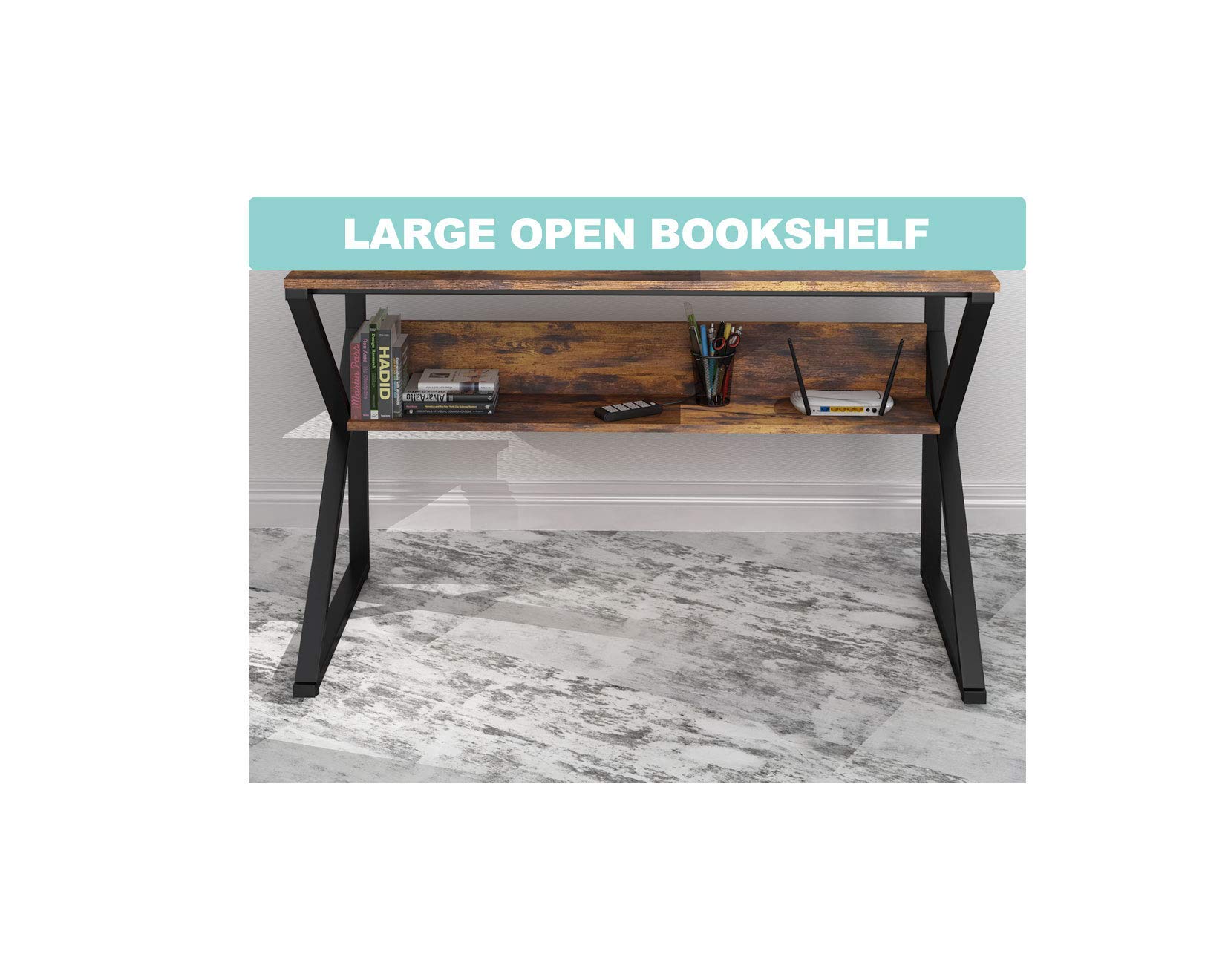 Computer Desk (Rustic Brown)