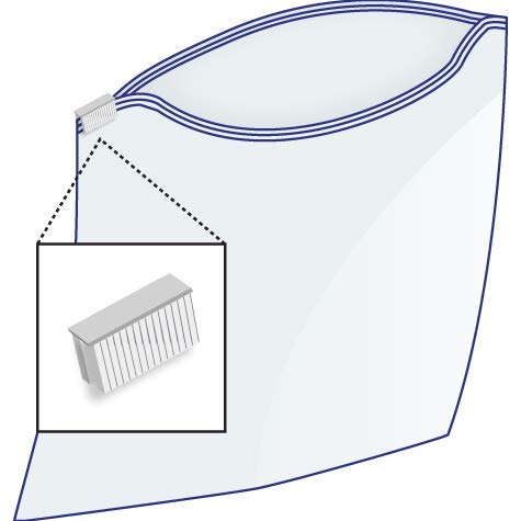 Extra Large Clear Plastic Bags with Reclosable Zippered Top, 16β X 18β, 3.5 Gallon Freezer and Pantry Slider Storage pouches for Home, Office, or Kitchen, Heavy Weight 3 Mil Thick, 50 Count