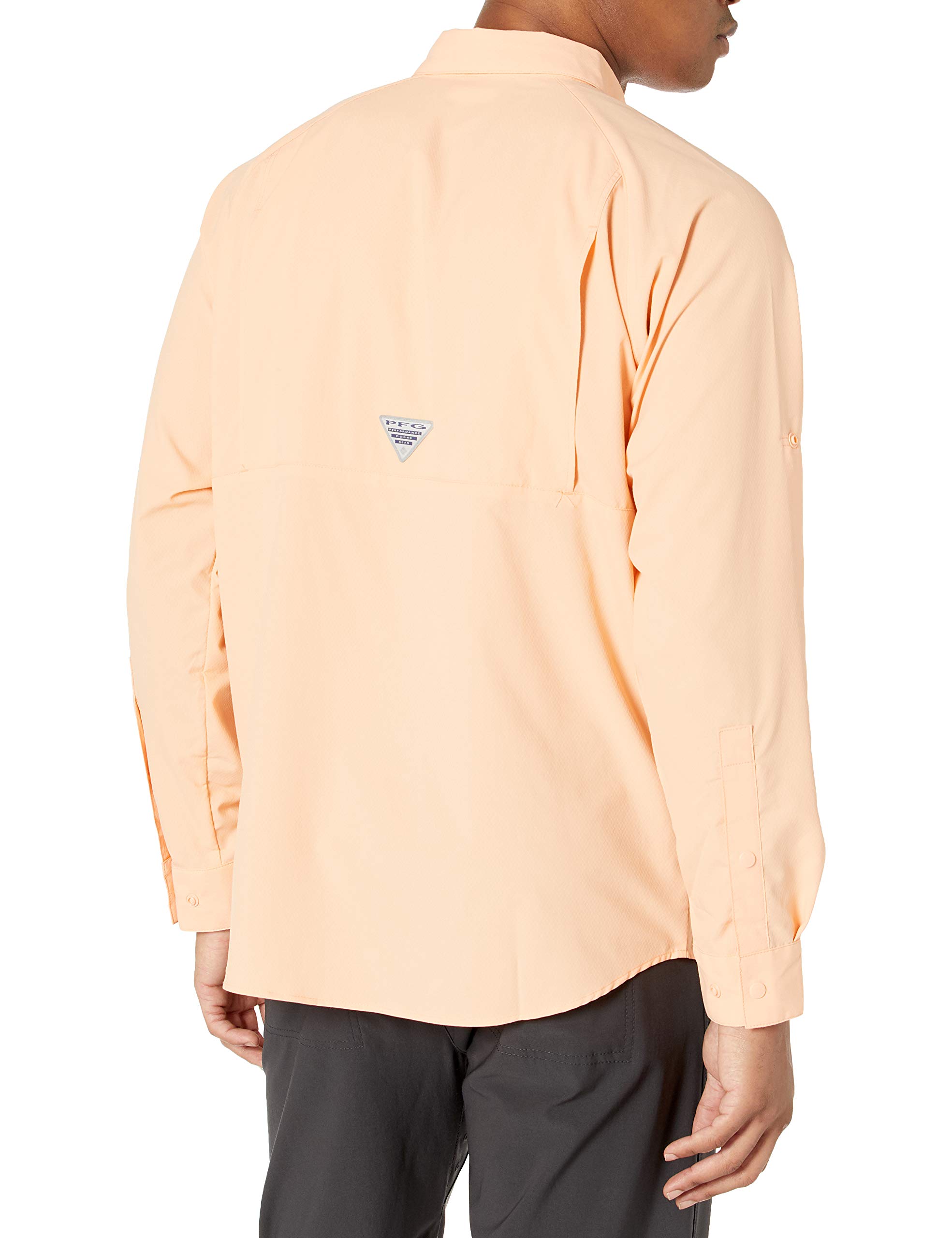 Columbia Men's PFG Terminal Tackle Long Sleeve Woven, Breathable, UV Sun Protection, King Crab, Medium