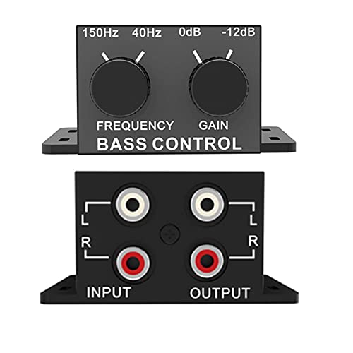 Universal Car Audio Amplifier,MoreChioce Car Amplifier Audio Subwoofer Bass Control Knob Audio Amplifier Bass RCA Level Volume Control Knob for Car and Home Computer
