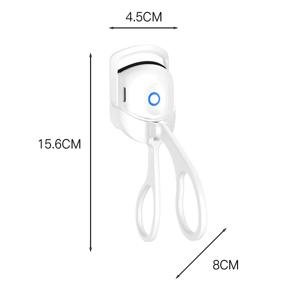 Electric Heated Eyelash Curler - Eyelash Curlers with 2 Heating Modes,Eyelash Curlers Heated with USB Rechargeable, electrico Lashes Curling Quick Natural Long Lasting Lash Tool Eyelash Curler (Pink)