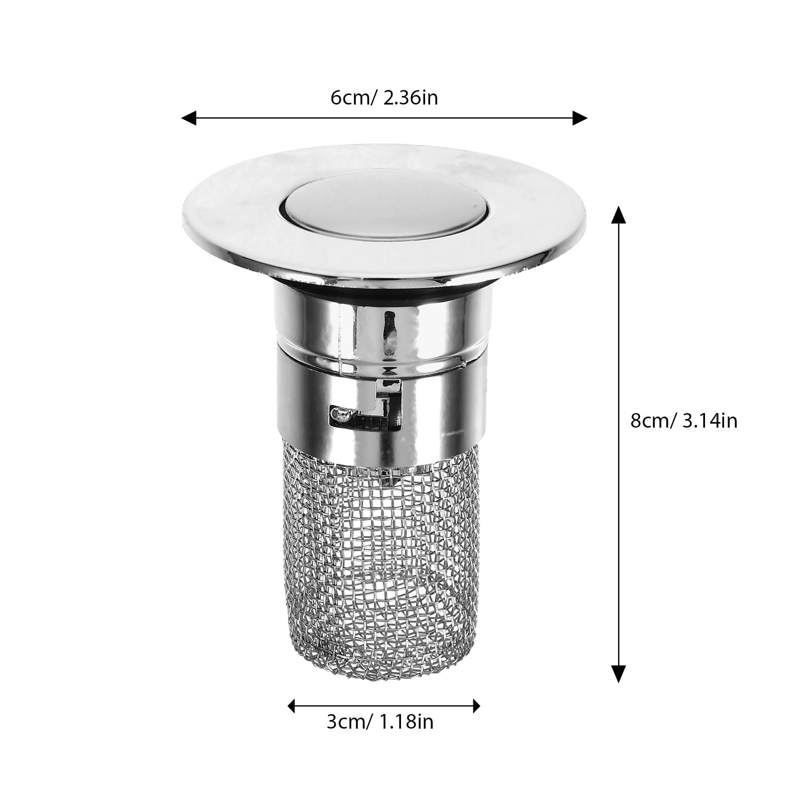Kichvoe Wash Basin Drainer Sink Drain Plugs Kitchen Sink Drainer Plugs Bathroom Sink Stopper Sink Stopper Drainer Bathtub Cups Sink Hair Catcher Anti-blocking Substitute Brass Washbasin