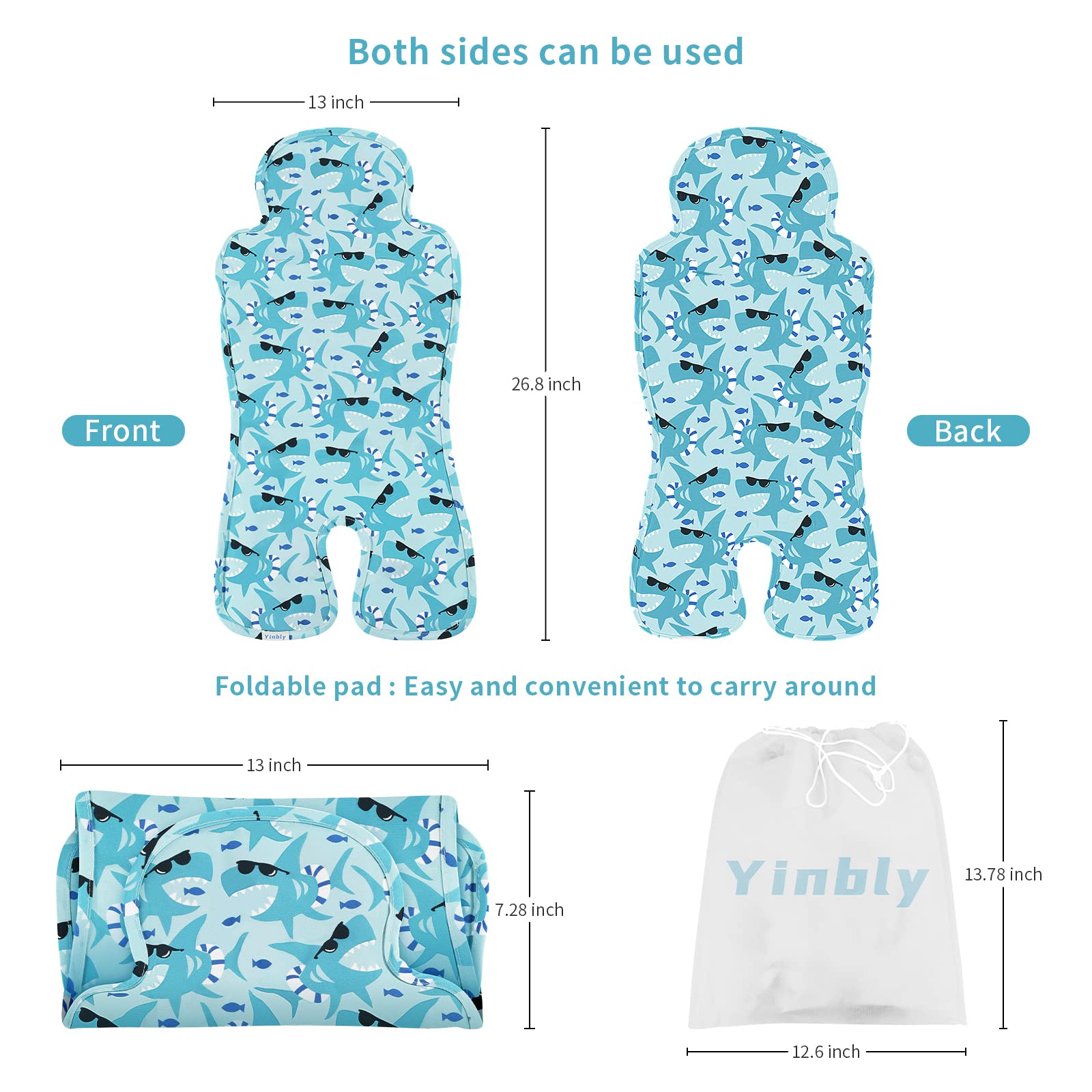 Gel Car Seat Cooler Pad for Children,Summer Breathable Ice Stroller Cooler Mat,Multifunctional Baby Cooling Pad Suitable for Stroller, Baby Dining Chair, Child Safety Seat
