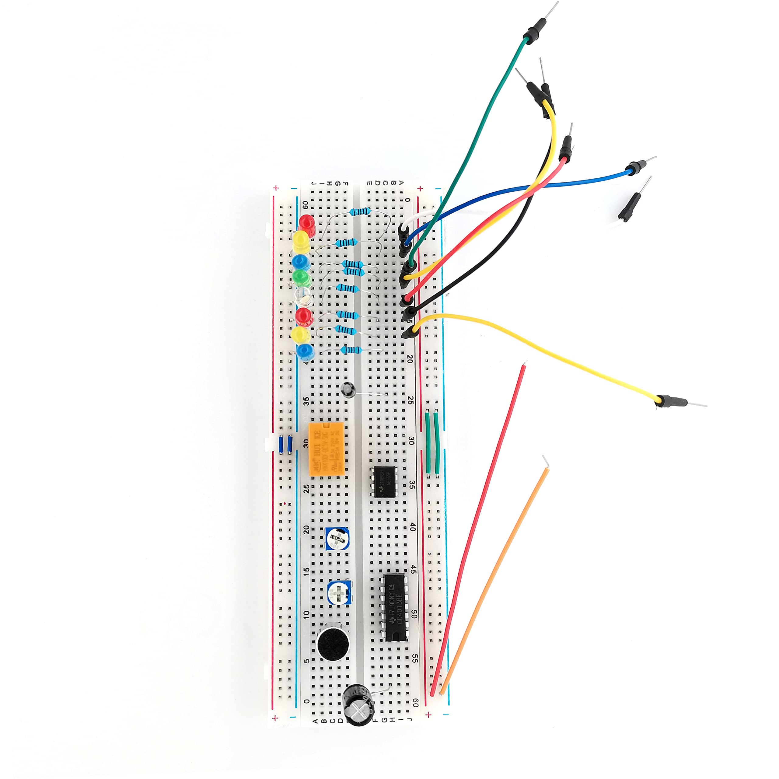 ELOOGAA 3Pcs 830 tie Points breadboards,120Pcs 20cm (7.9inch) Dupont Cables,65Pcs Flexible Breadboard Jumper Wires,560Pcs U-Shape Jumper Wires Arduino Project kit
