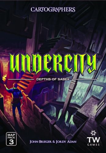 Thunderworks Games - Cartographers: Map Pack 3, Undercity| Expansion for The Award-Winning Game of Fantasy Map Drawing | Strategy Flip and Write Board Game | Ages 10+ | Family Game for 1-75 Players