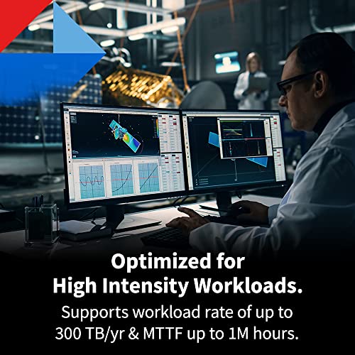 Toshiba X300 PRO 16TB High Workload Performance for Creative Professionals 3.5-Inch Internal Hard Drive β Up to 300 TB/Year Workload Rate CMR SATA 6 GB/s 7200 RPM 512 MB Cache - HDWR51GXZSTB