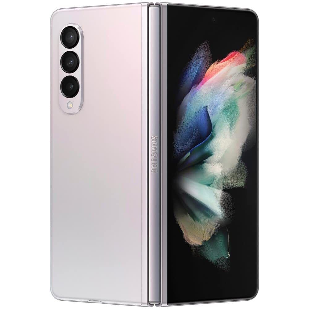 SAMSUNG Galaxy Z Fold 3 5G US Version, 256GB, Phantom Silver - Unlocked (Renewed)