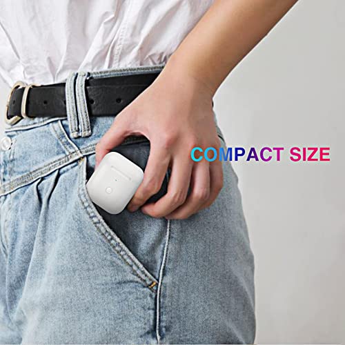 Kenko Back Wireless Charging Case Compatible with AirPods 1 & 2 Generation, Replacement Charger Case with Bluetooth Pairing Sync Button, White