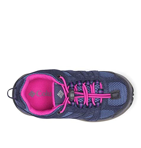 Columbia Unisex Child Redmond Waterproof Hiking Shoe, Bluebell/Pink Ice, 3 Big Kid US