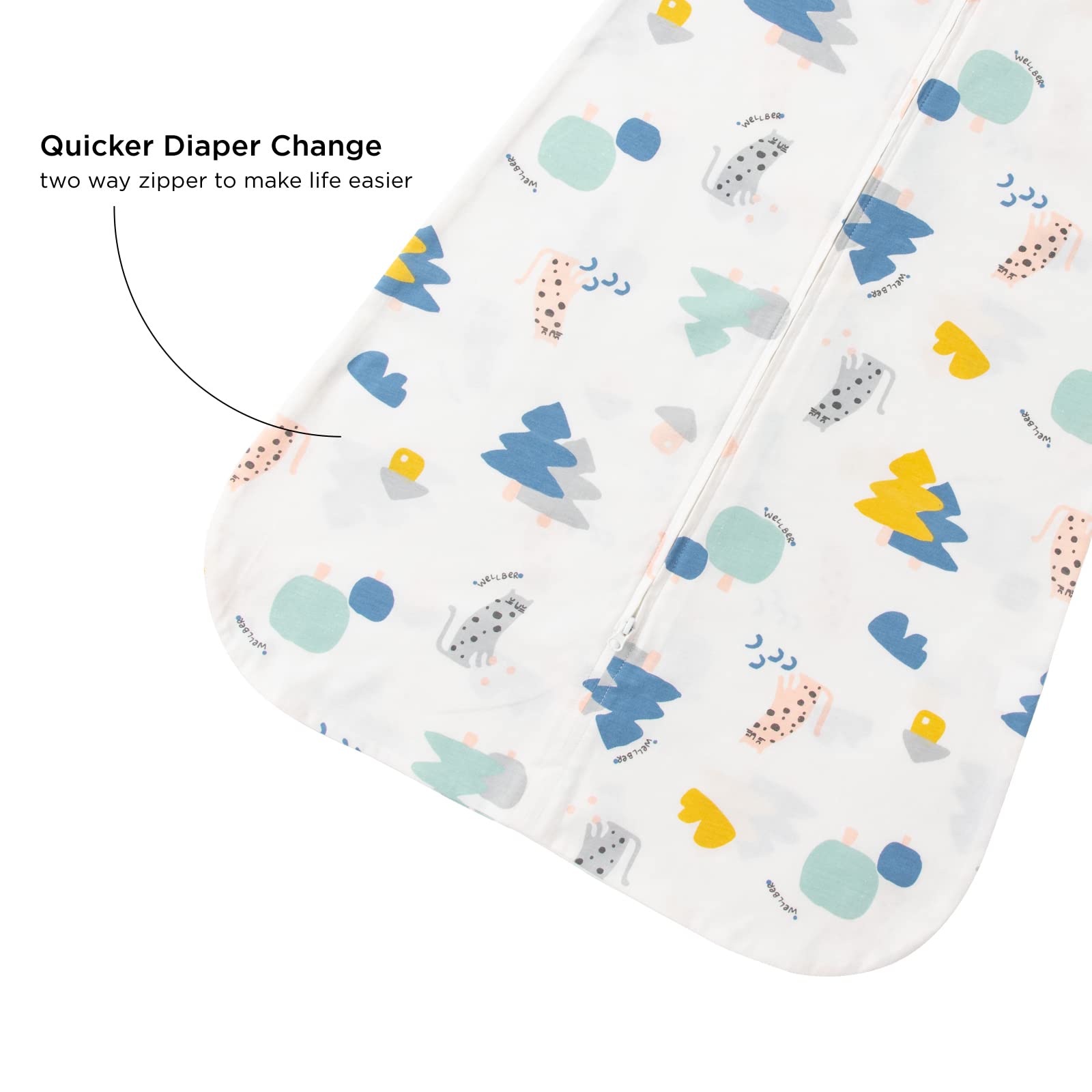 Duomiaomiao Baby Sleep Sack Cotton Lightweight Baby Wearable Blanket, Breathable Comfy Toddler Sleeping Sack