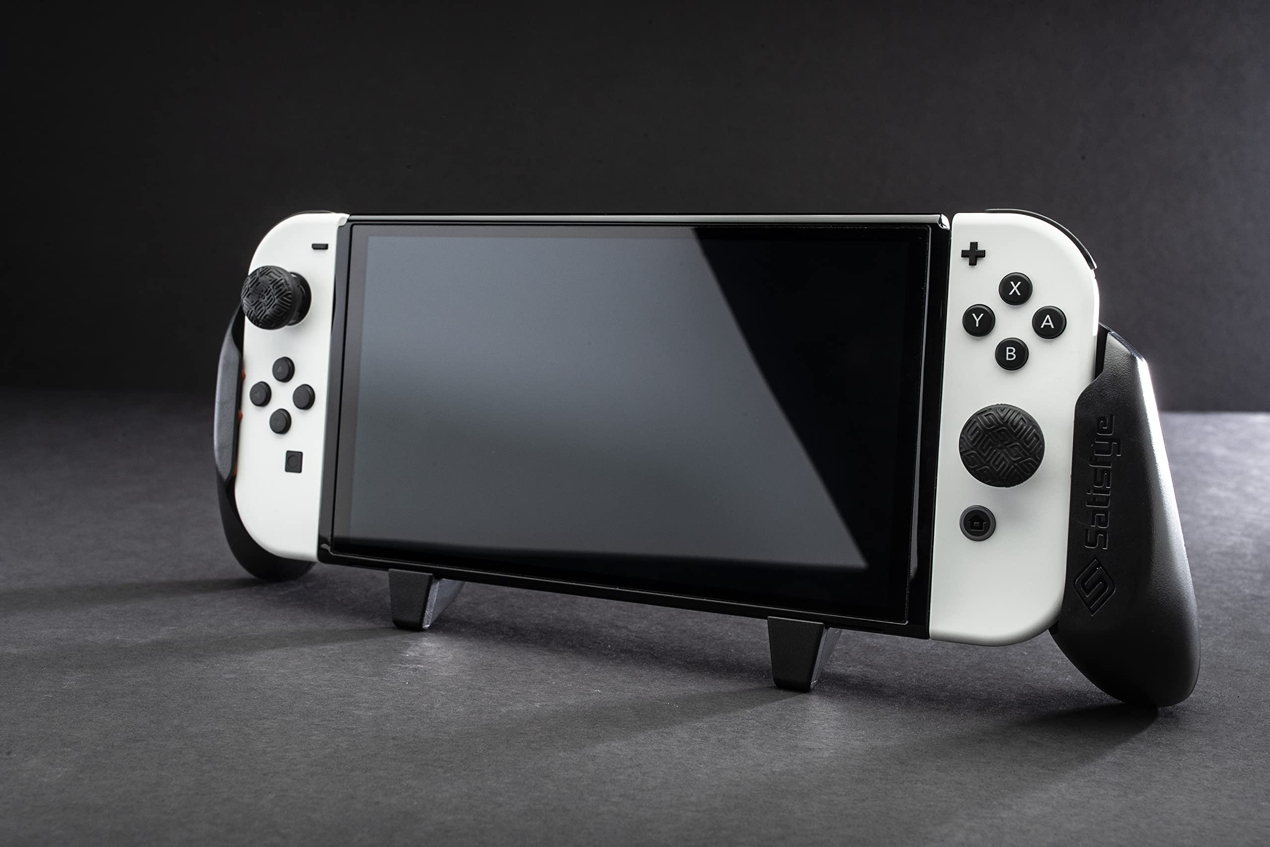 Satisfye - ZenGrip Pro Gen 3 OLED, a Switch Grip Compatible with Nintendo Switch - Comfortable & Ergonomic Grip, Joy Con & Switch Control. #1 Switch Accessories Designed for Gamers (White)